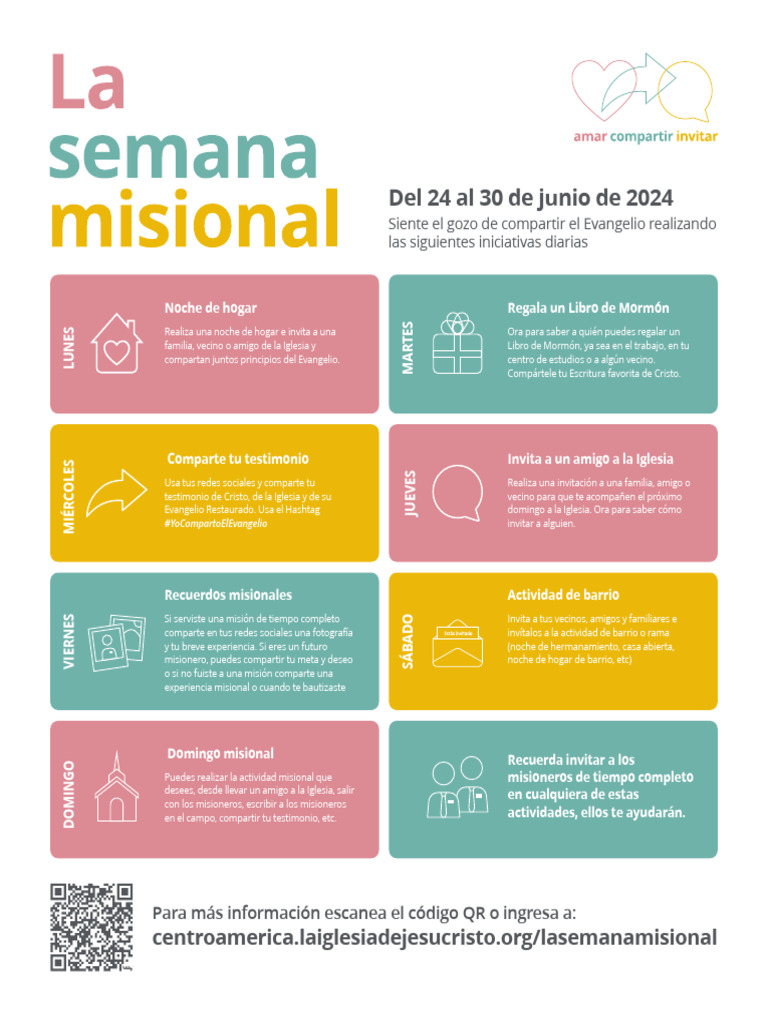 Iniciativas para la Semana Misional 2024 | PDF | Misionero