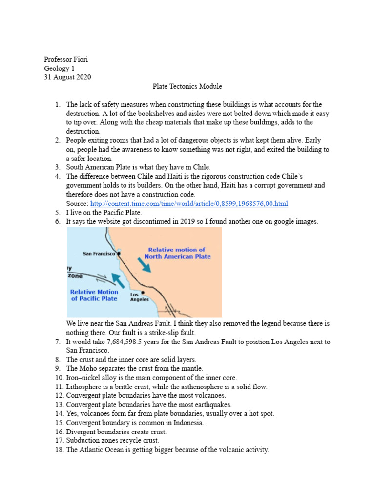 Plate Tectonics Module | Download Free PDF | Plate Tectonics | Volcano