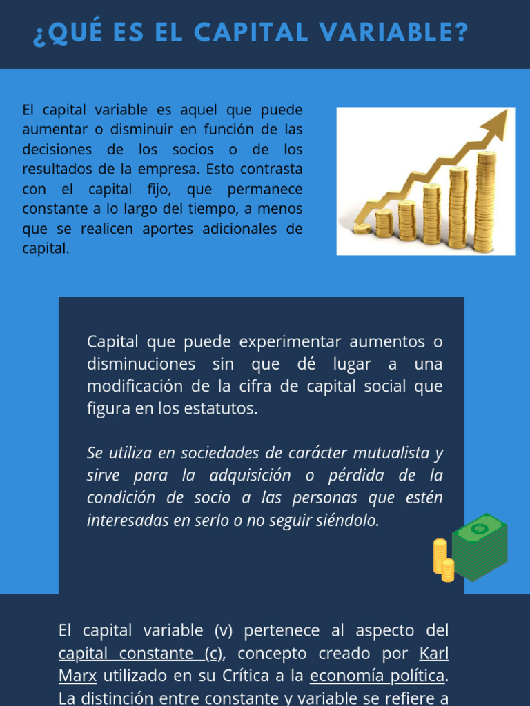 Capital Variable | Descargar gratis PDF | Capital (economía) | Ciencias ...