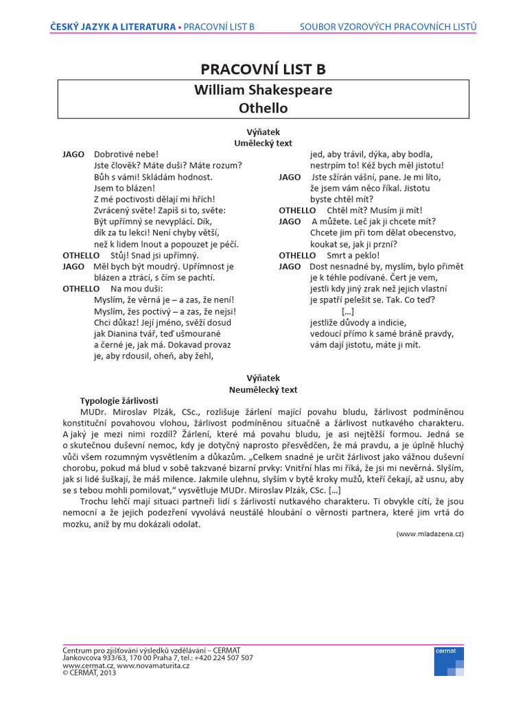 Vzorový Pracovni-List UZ | PDF