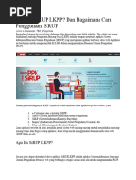 Panduan Penginputan SIRUP 2025 | PDF