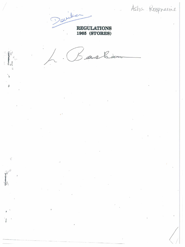 Stores Reg Final | PDF