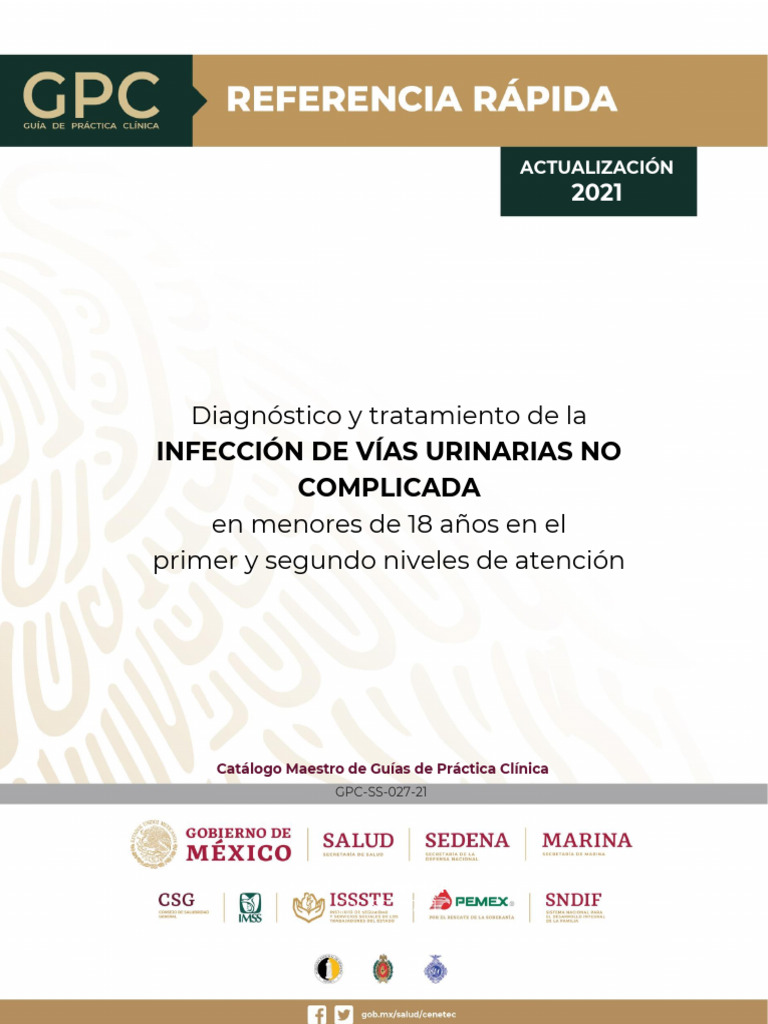 GPC Rapida-Ivu 2021 - GPC-SS-027-21 | PDF | Infección del tracto ...