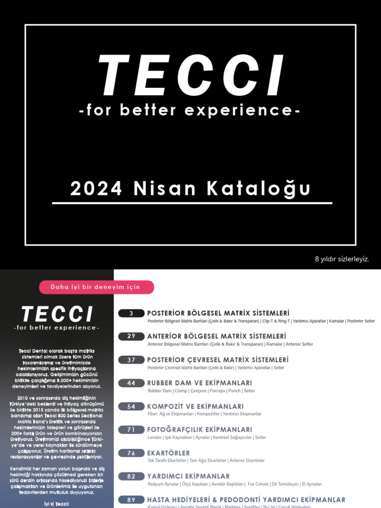 Tecci Dental 2024 Nisan Ürün Kataloğu | PDF
