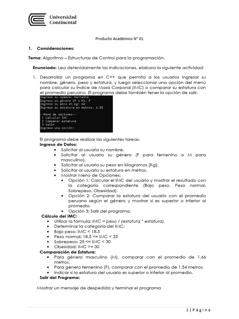 Pa 01 Fundamentos Programacion Solucionario Completo | PDF | Índice de masa corporal ...