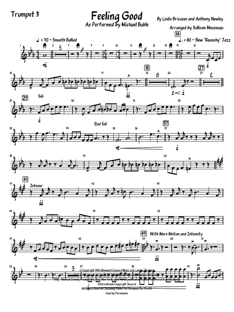 Feeling Good: Trumpet 3 | PDF | Monopoly (Economics) | Freedom Of ...