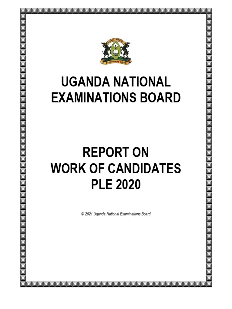 PLE 2020 Candidate Performance Report | PDF | Triangle | Interest