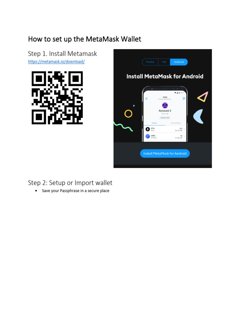 Metamask Wallet Setup by The Hustlers | PDF | Computers