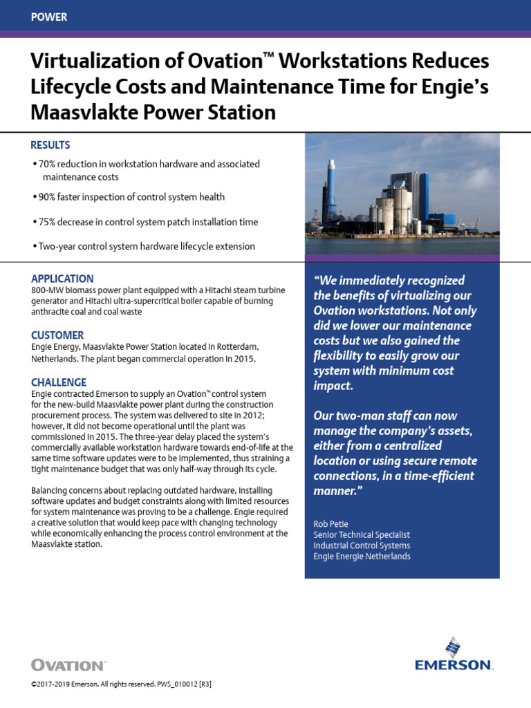 Case Study Engie Maasvlakte Ovation Virtualization en 1595000 | PDF | Virtualization | Virtual ...