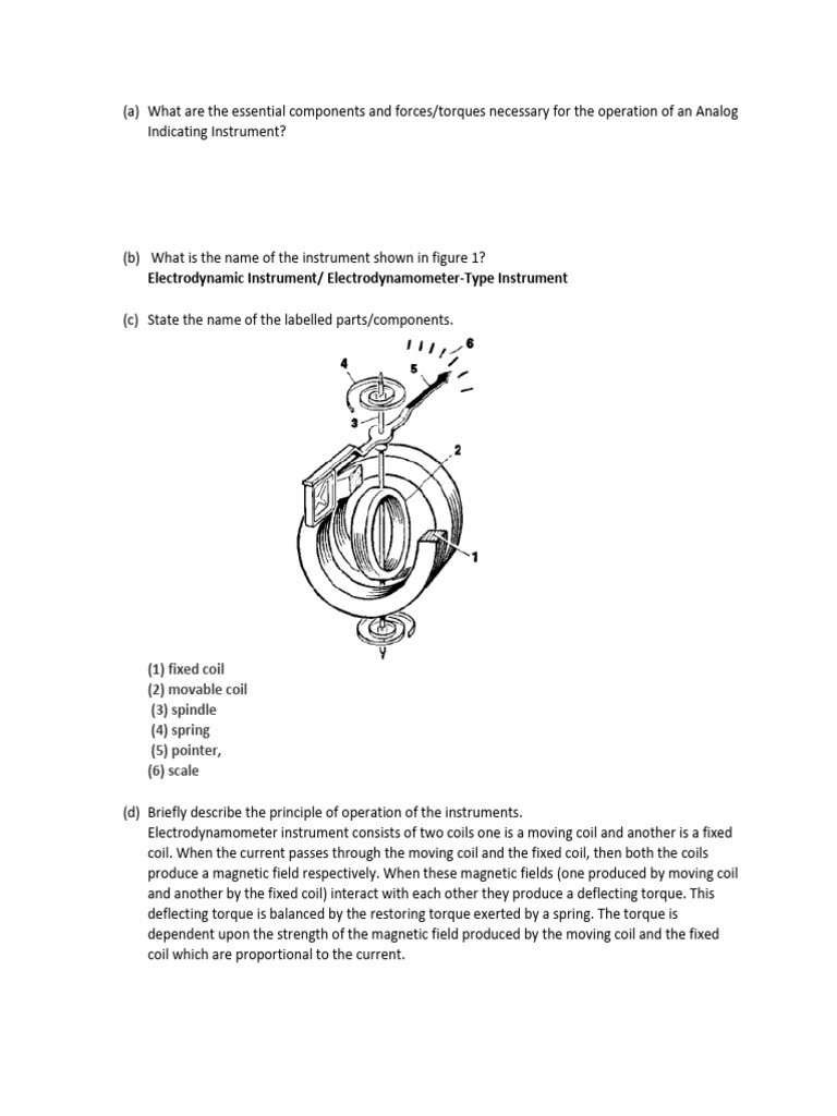 Electro Dynamometer | PDF | Inductor | Electricity