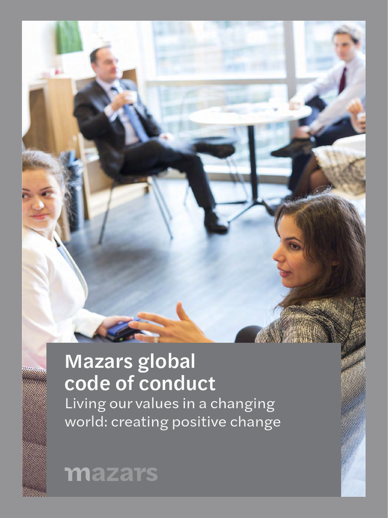 Mazars Global Code of Conduct Overview | PDF | Conflict Of Interest ...