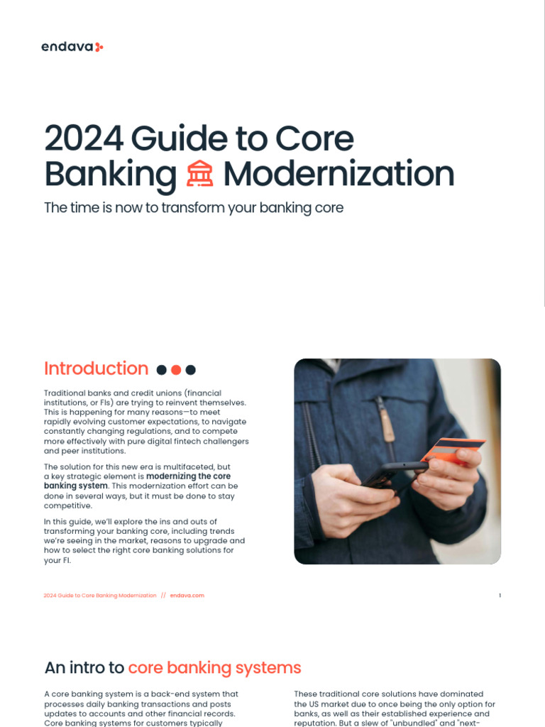 Core Banking Modernization Guide | PDF | Cloud Computing | Banks