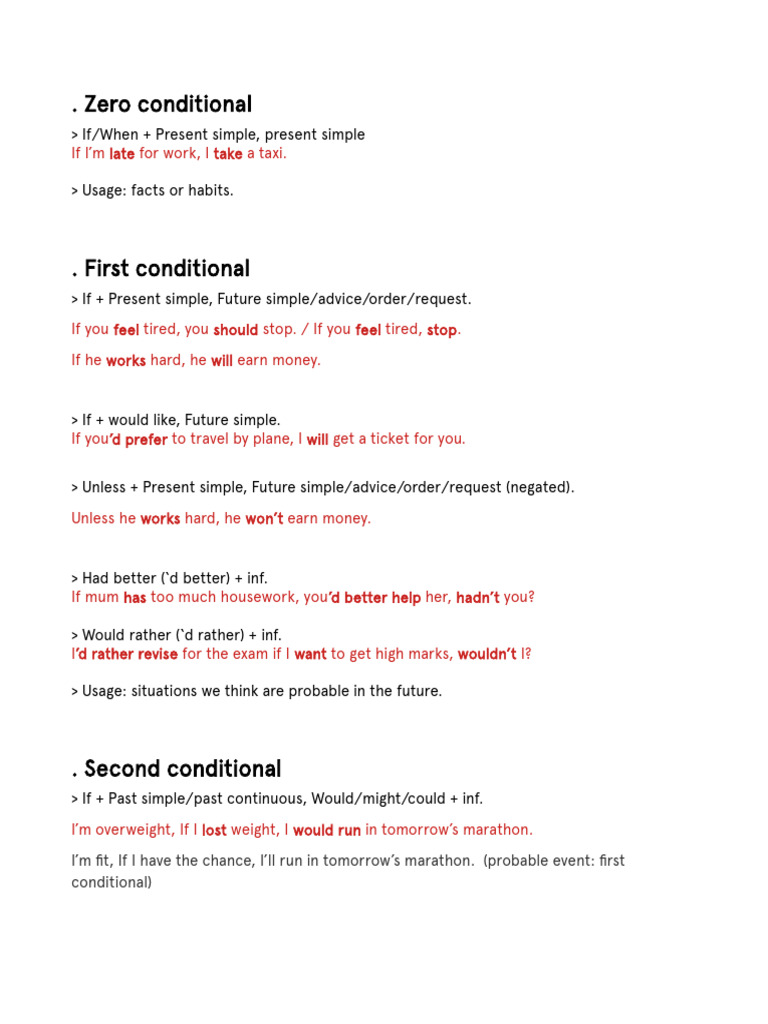 "IF" English Rules | PDF | Syntax | Language Mechanics