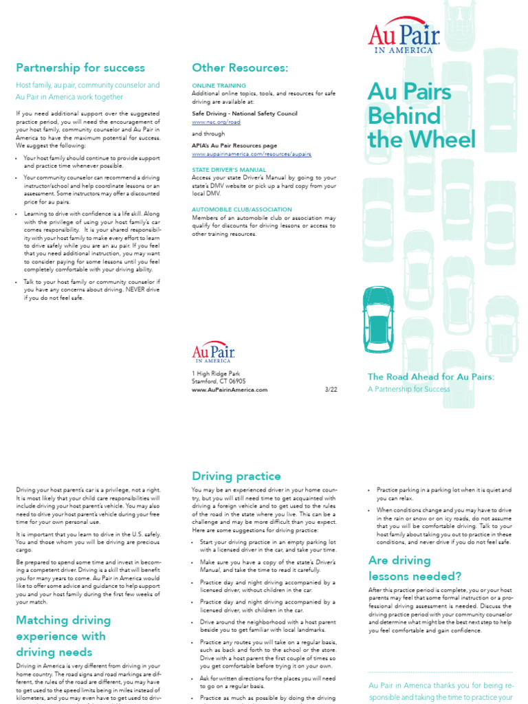 APs Behind The Wheel Brochure | PDF | Business | Self-Improvement