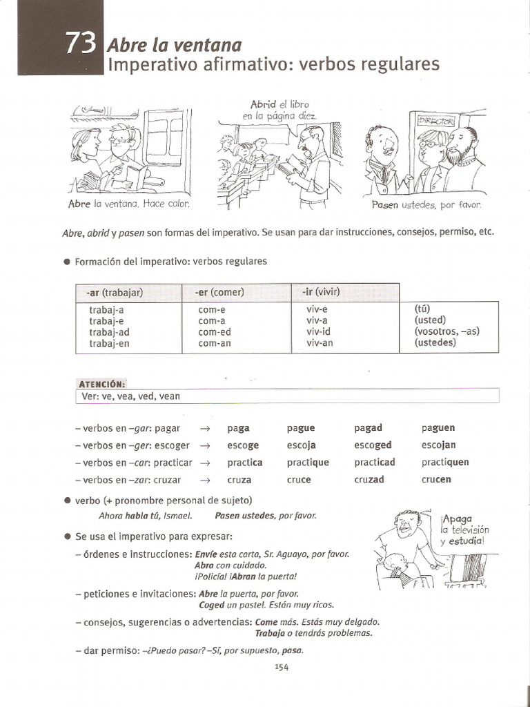 Gramatica Imperativo | PDF
