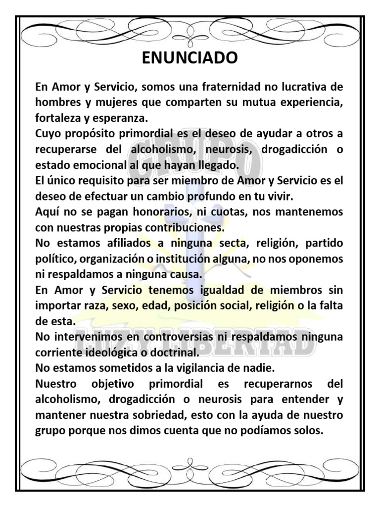 ENUNCIADO | PDF | Amor