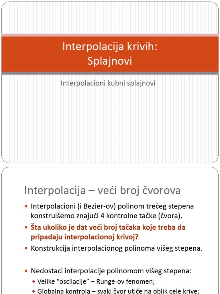 Interpolacija 3 | PDF
