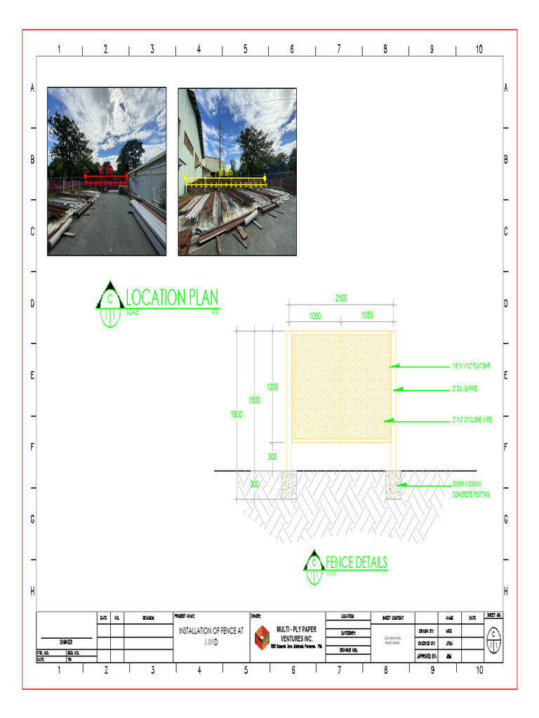 Fence Installation Blueprint | PDF
