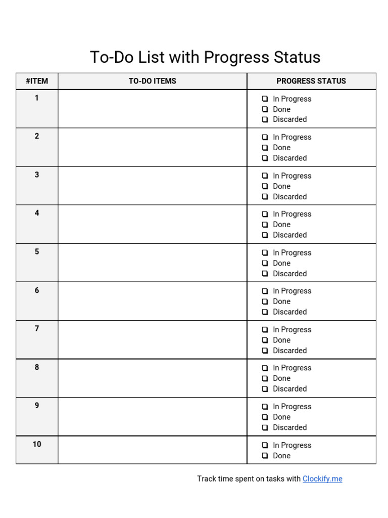 SFG To-Do List With Progress Status FG | PDF | Business Process ...