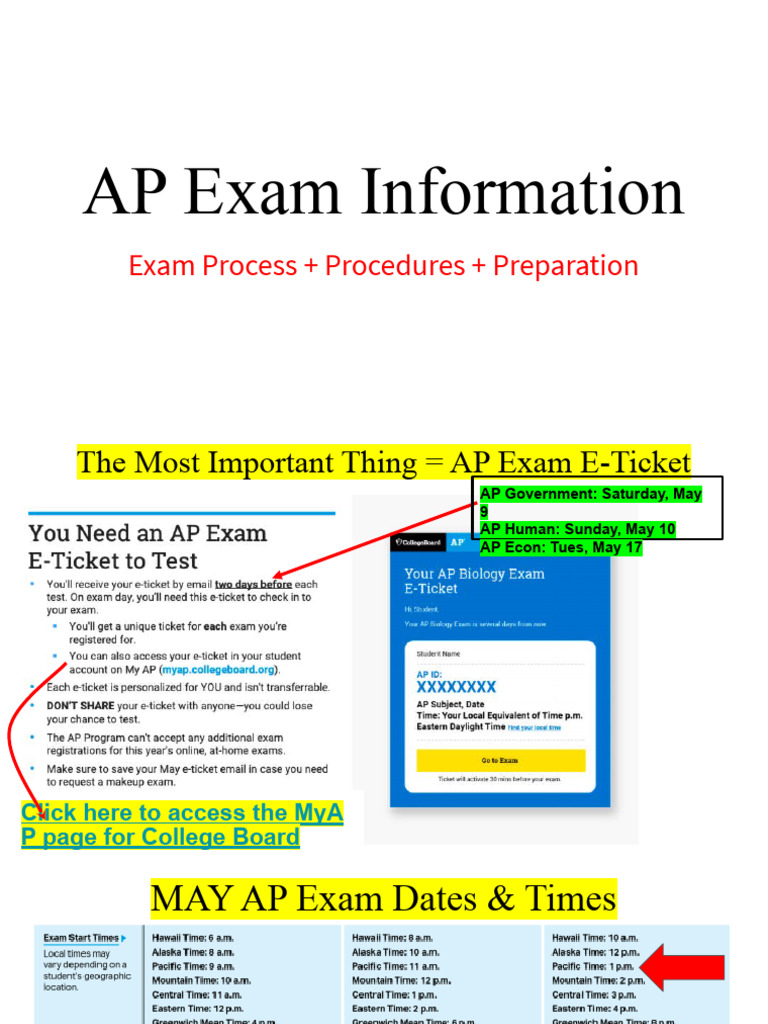 2020 AP Exam Schedule and Guidelines | PDF | Career & Growth