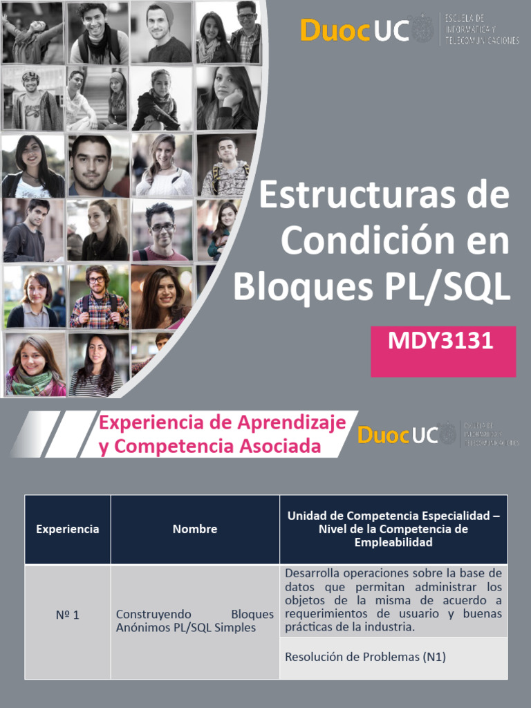 1 - 3 - 1 - Estructuras de Condiciones en Bloques PLSQL | PDF | Pl ...