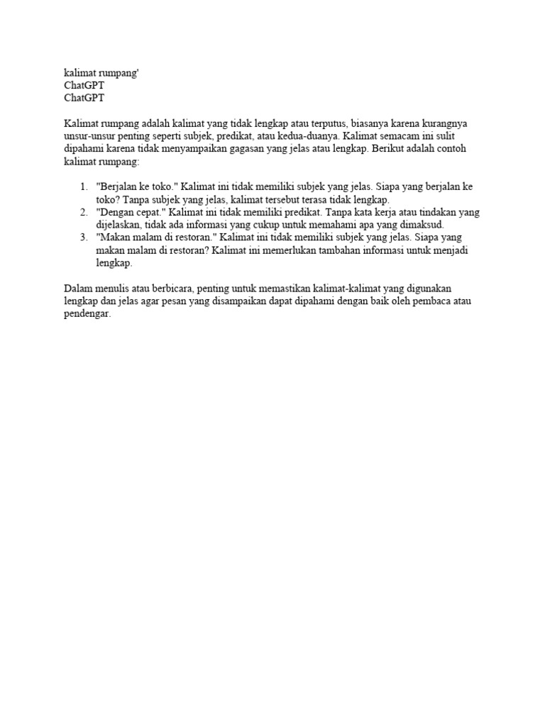 Kalimat Rumpang Pdf