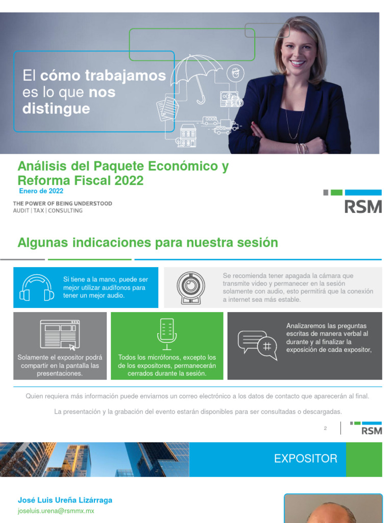 RSM Mexico Reformas Fiscales 2022 | PDF | Impuesto sobre la renta ...