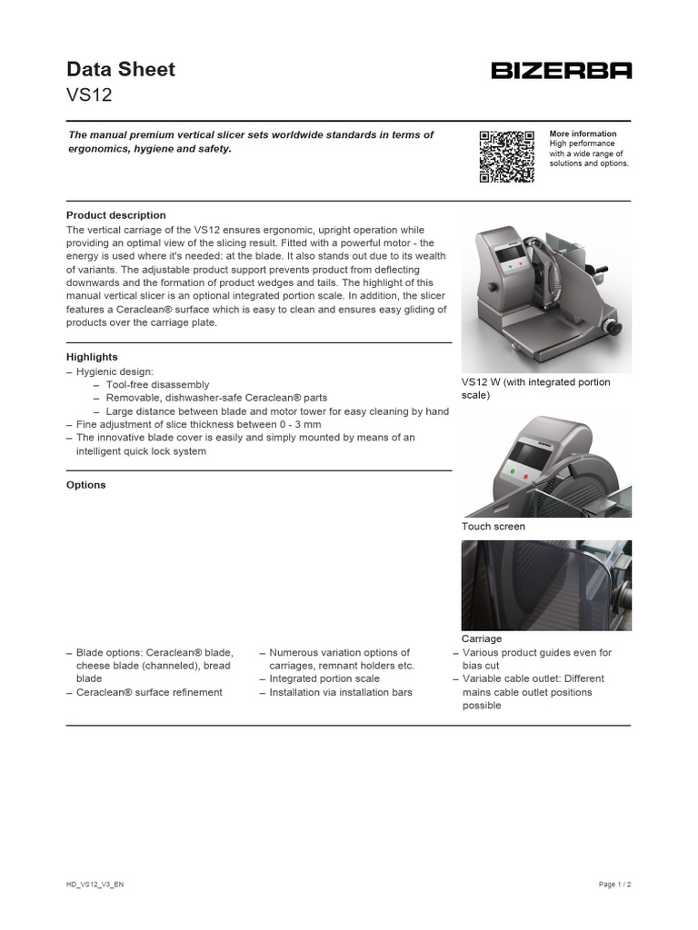 Datasheet vs12 vs12w en | PDF