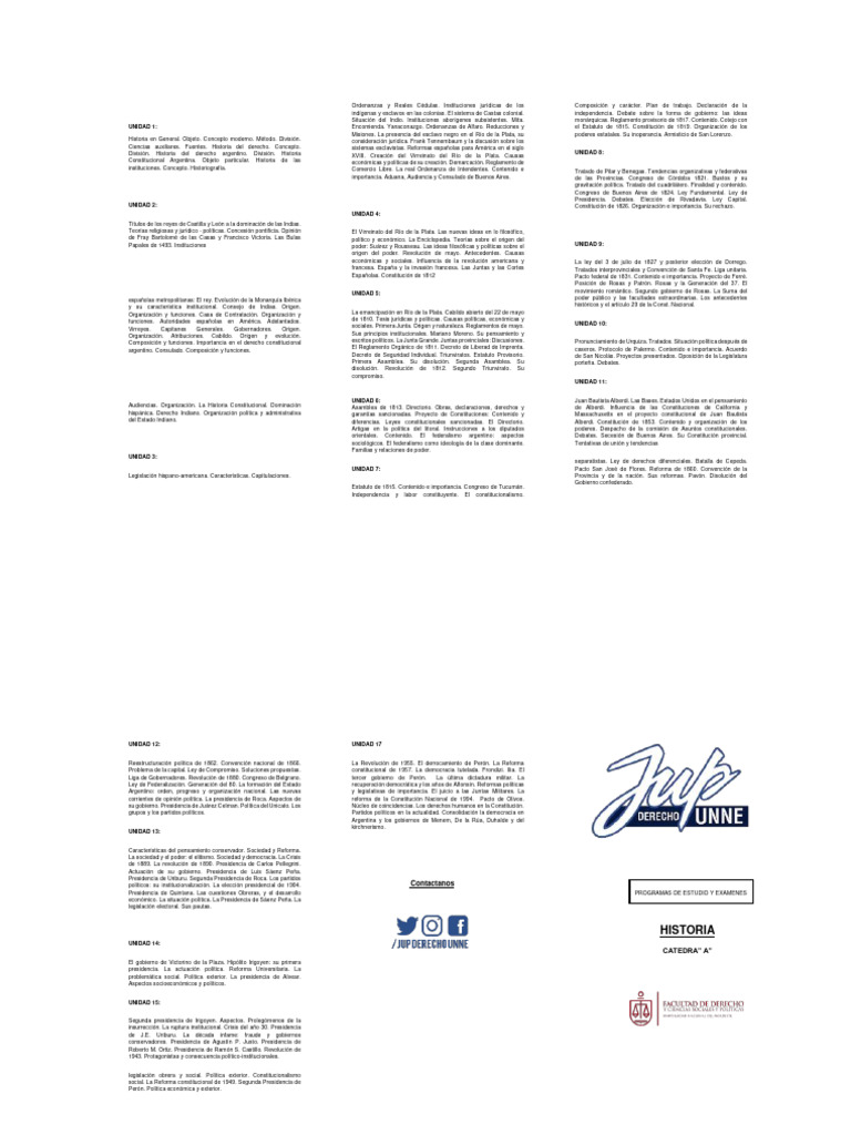 Programa Historia-A | PDF | Argentina