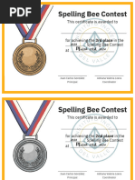 Spelling Bee Certificates Editable | PDF