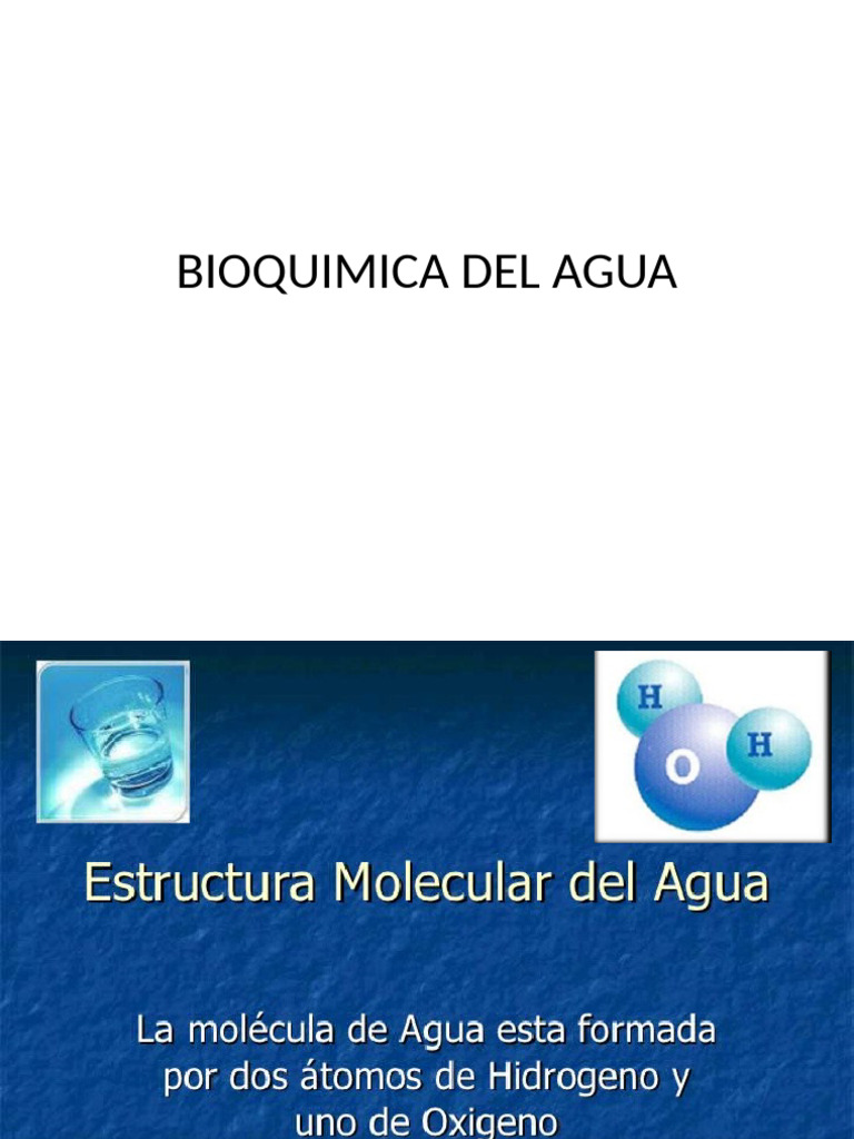 BIOQUIMICA DEL AGUA - Tagged | PDF | Propiedades del agua | Polaridad química