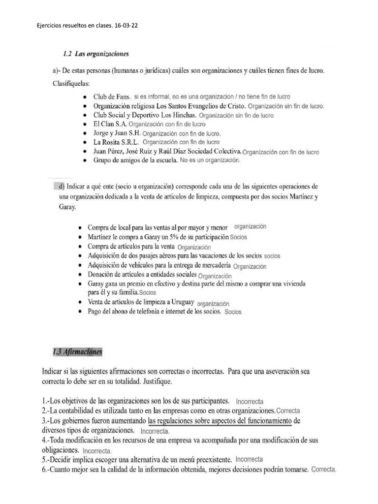 Unidad 1 Soluciones Ejerc. 1.2 y 1.3 | PDF