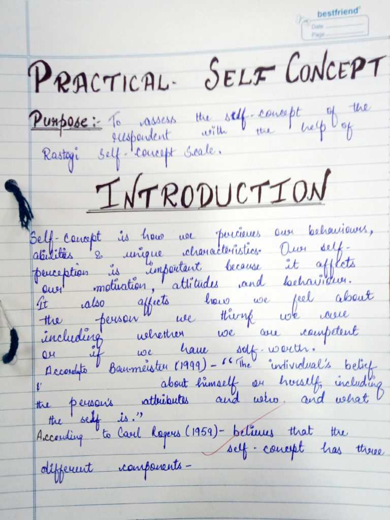 Self Concept | PDF