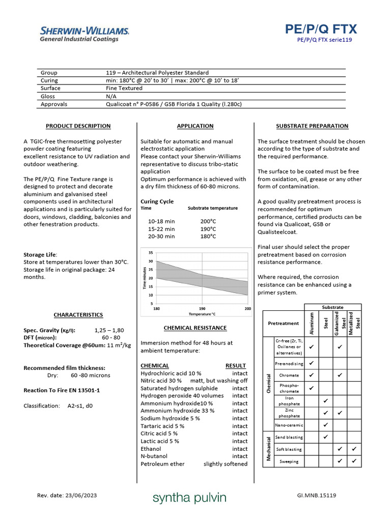 PE/P/Q FTX Serie119 | PDF | Materials | Building Materials