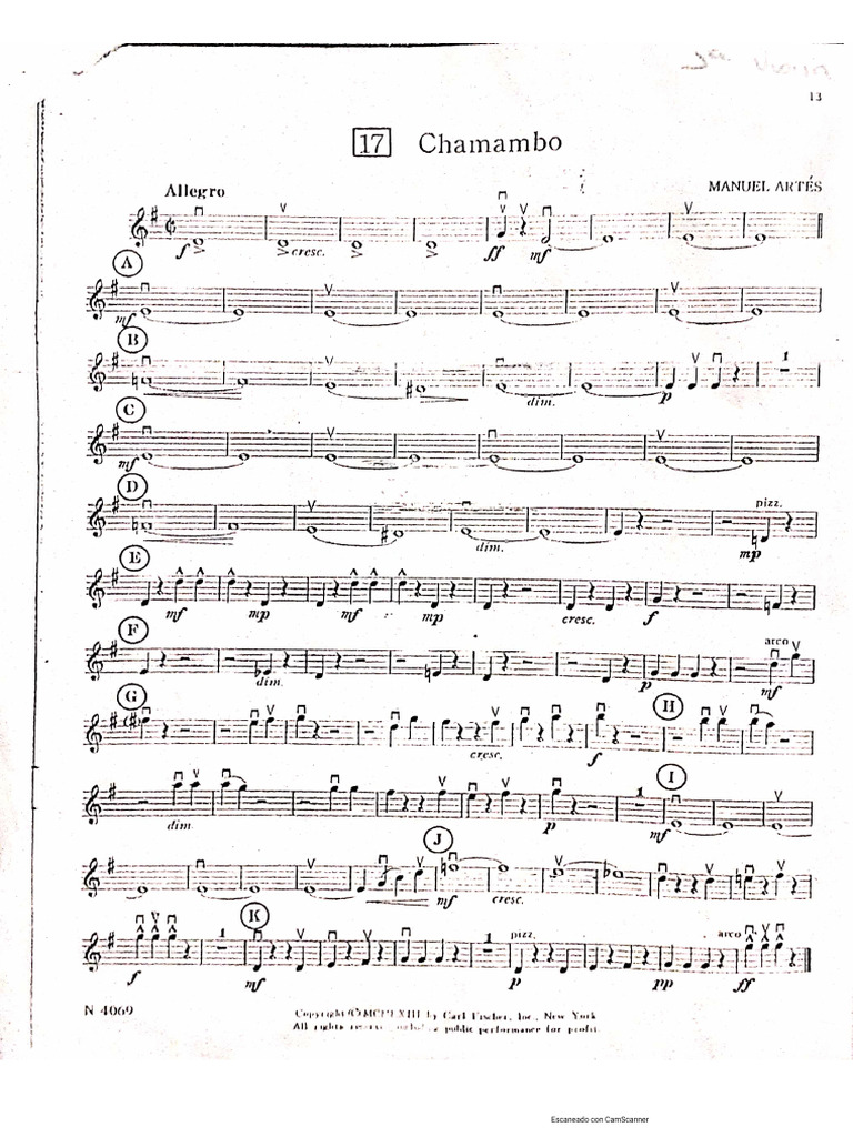 Chamambo Violin 1 | PDF