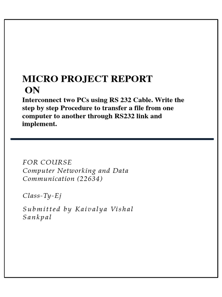 CND Micro Project | PDF | Computer Engineering | Computing
