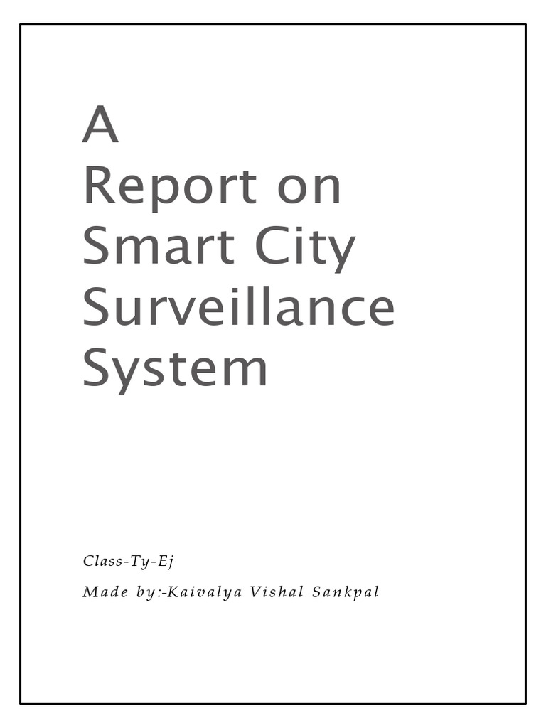 ETE Micro Project | PDF | Traffic | Surveillance