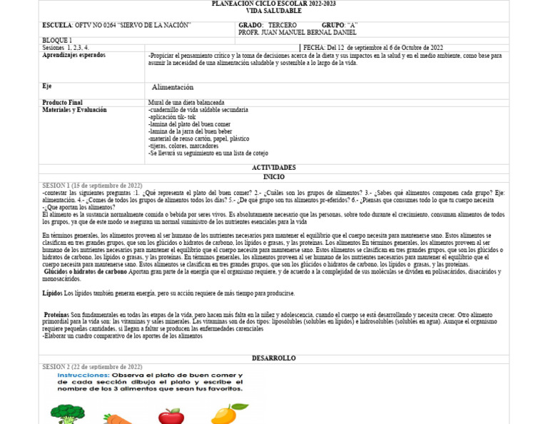 Vida Saludable-1 | PDF | Carbohidratos | Alimentos