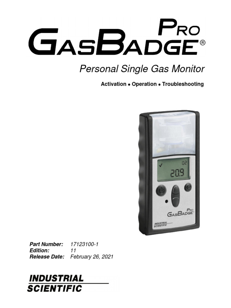 Gasbadge Pro Product Manual - en | PDF | Calibration | Electromagnetic ...