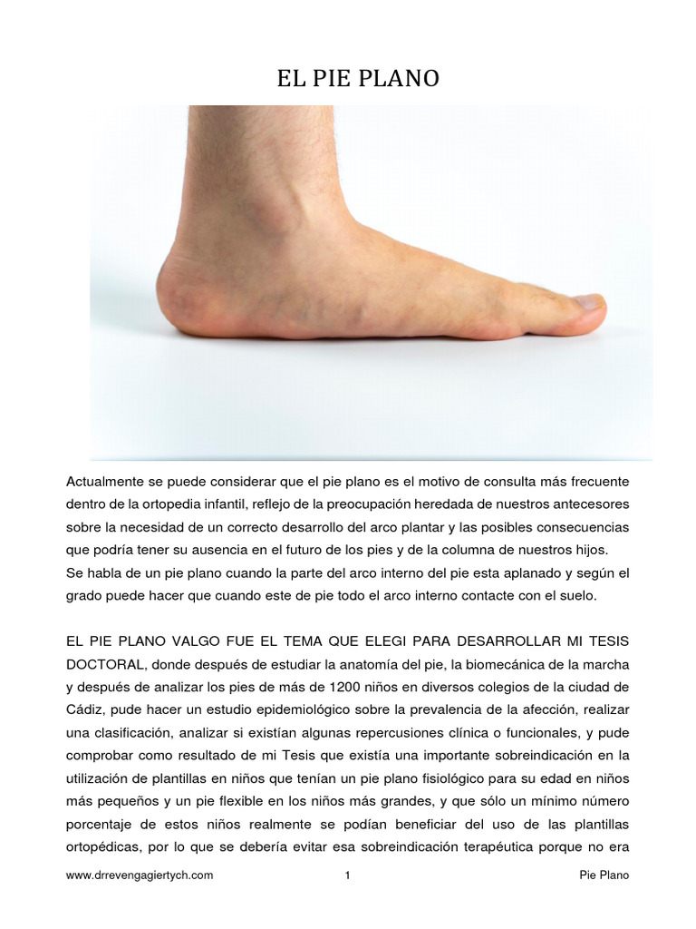 Pie Plano | PDF | Pie | Tobillo