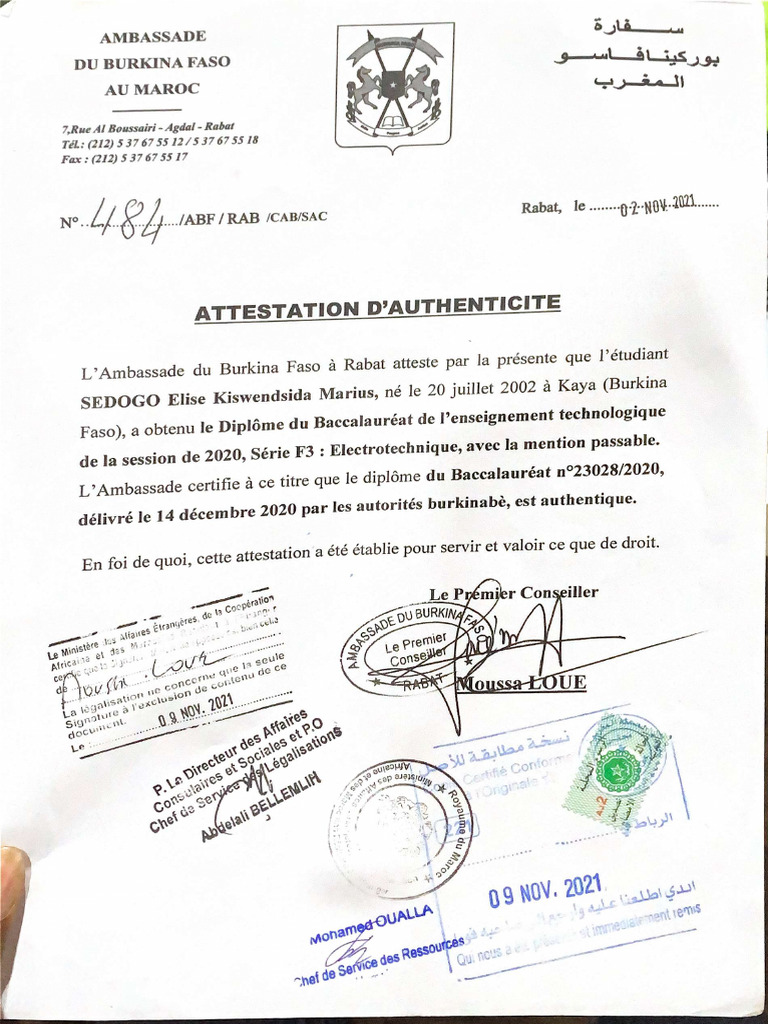 Attestation D'authenticité - Compressed | PDF
