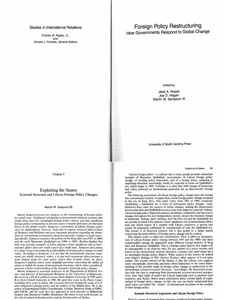 Sampson, M. Exploiting The Seams | PDF | Libya | Petroleum Sampson, M. Exploiting The Seams | PDF | Libya | Petroleum