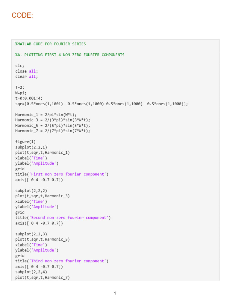 Fourierseries 1 | PDF | Oscillation | Waves