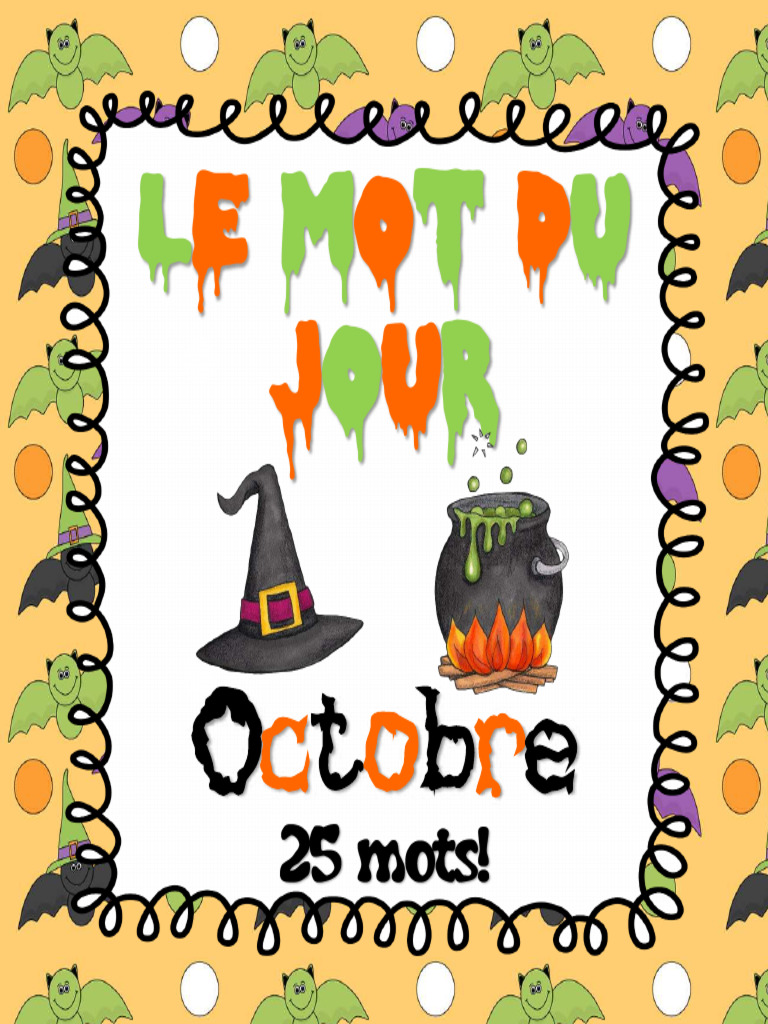 Mot du jour : Activités et définitions | PDF | Lexical semantics ...