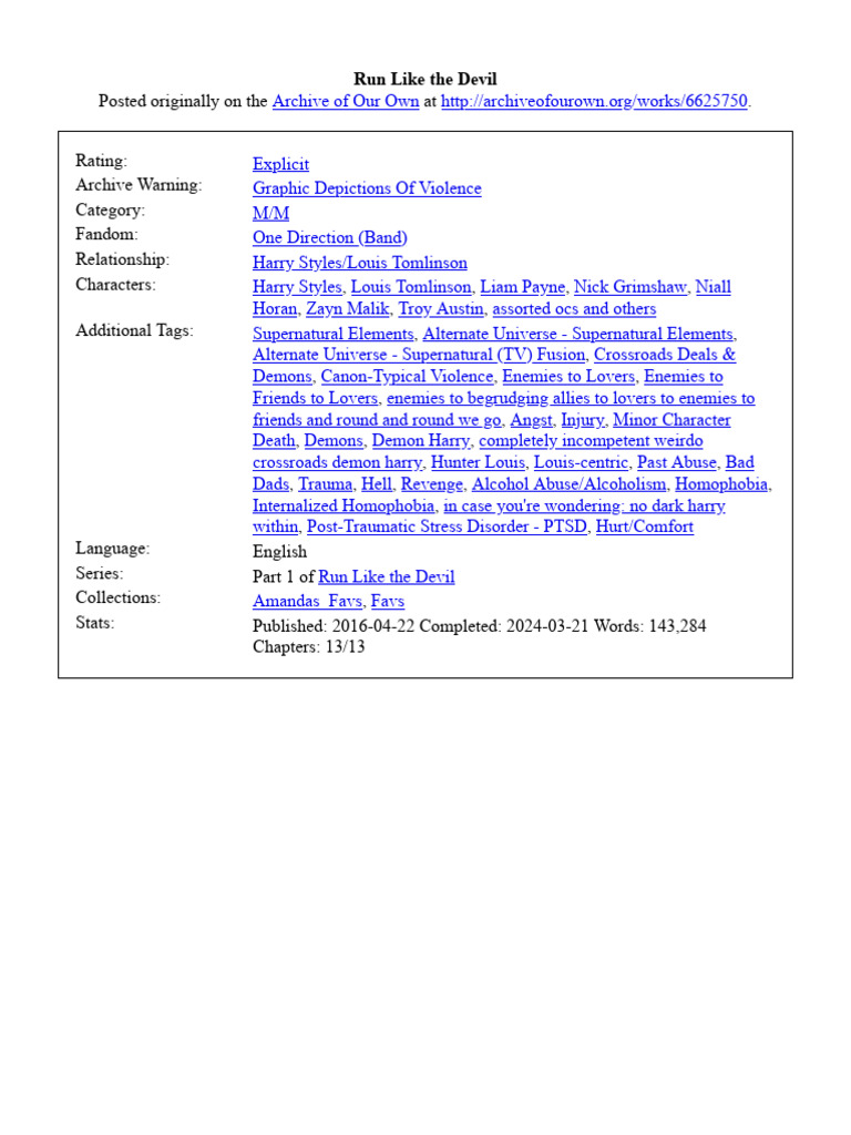 Run Like The Devil | Download Free PDF | Demons