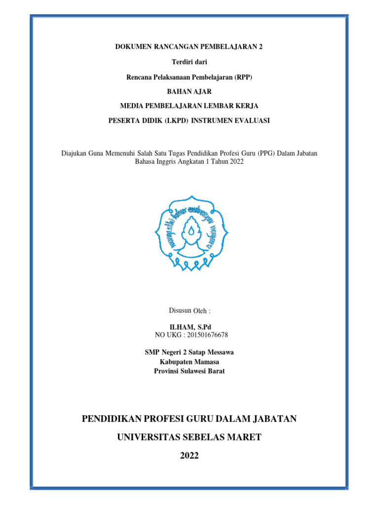 RPP 2 Telling Time New | PDF