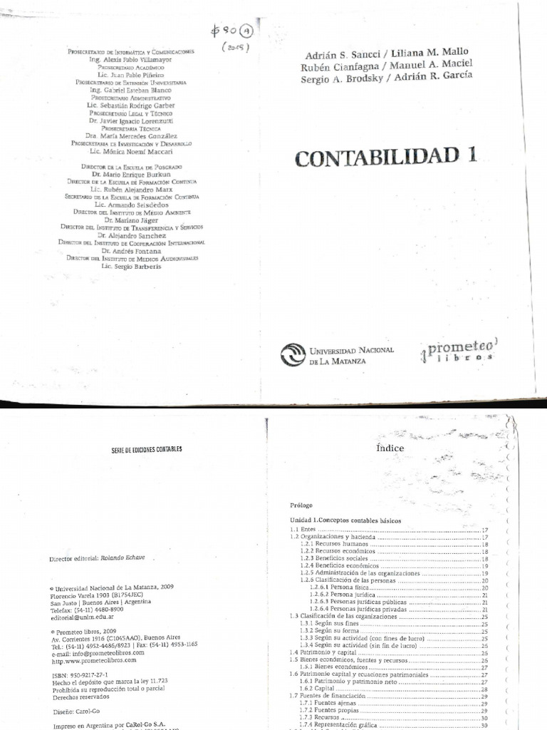 Contabilidad 1 | PDF