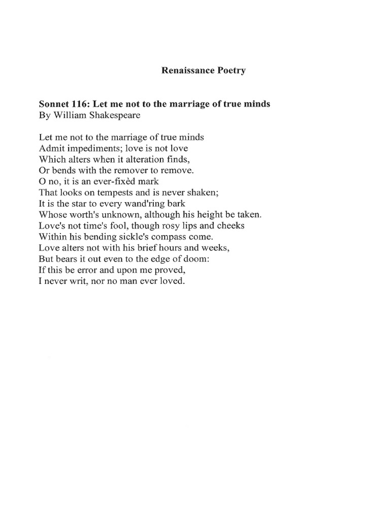 Renaissance and Romantic Poetry Pack | PDF