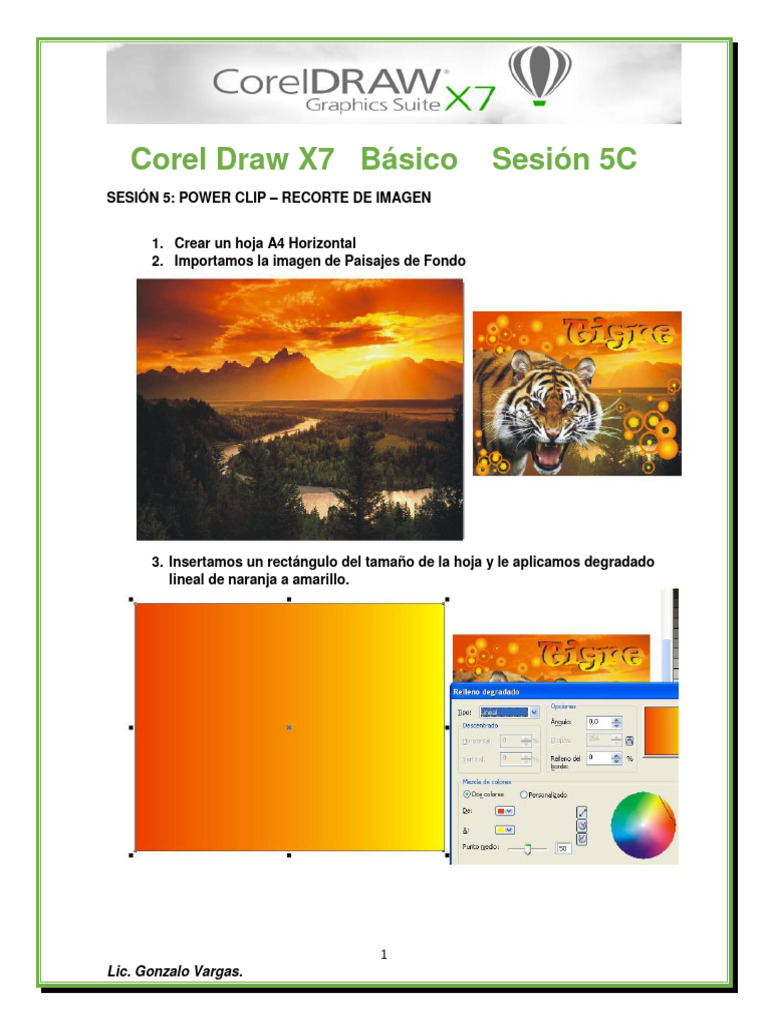 Power Clip en Corel Draw X7: Guía Básica | PDF | Métodos y materiales ...