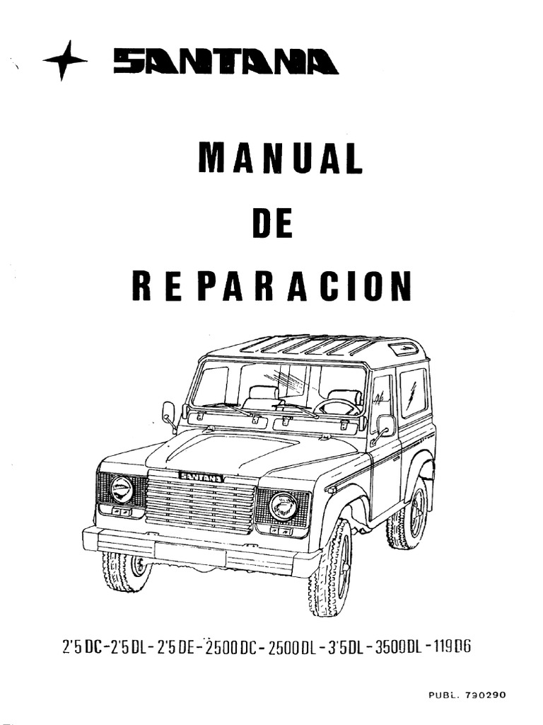 Manual de Reparacion Santana 2500y 2 5 | PDF